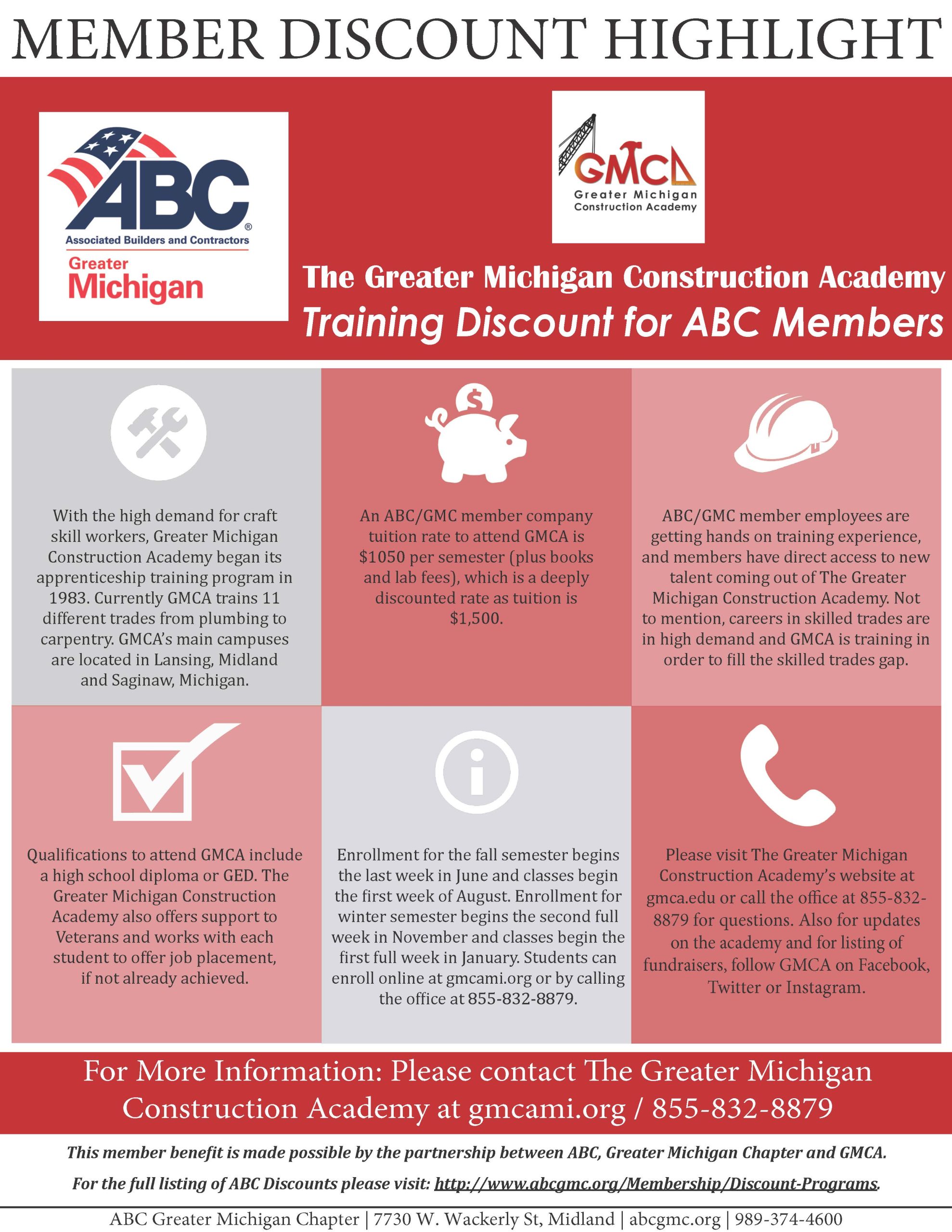 DISCOUNTS & BENEFITS - ABC Greater MI Chapter