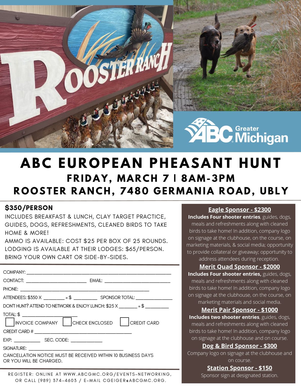 ABC European Pheasant Hunt | ABC Greater MI Chapter