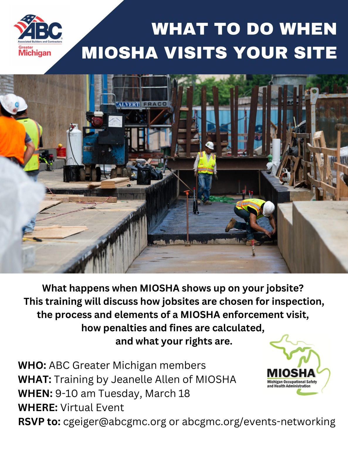 What To Do When MIOSHA Visits | ABC Greater MI Chapter