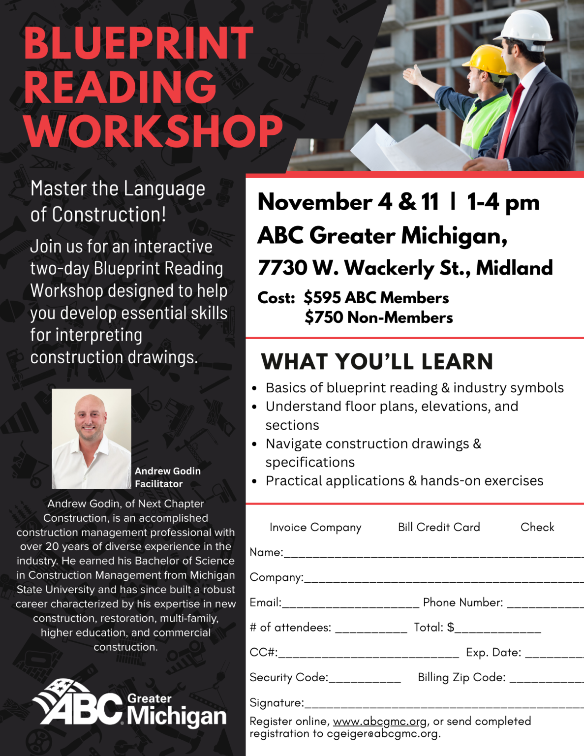 Blueprint Reading Workshop | ABC Greater MI Chapter